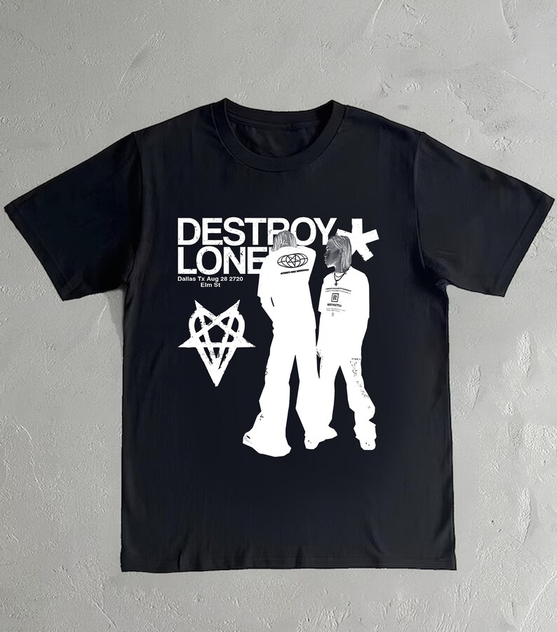 Destroy Lonely T-shirt Destroy Lonely Tee Opium Merch Ken Carson Shirt A Great Chaos Playboi ...