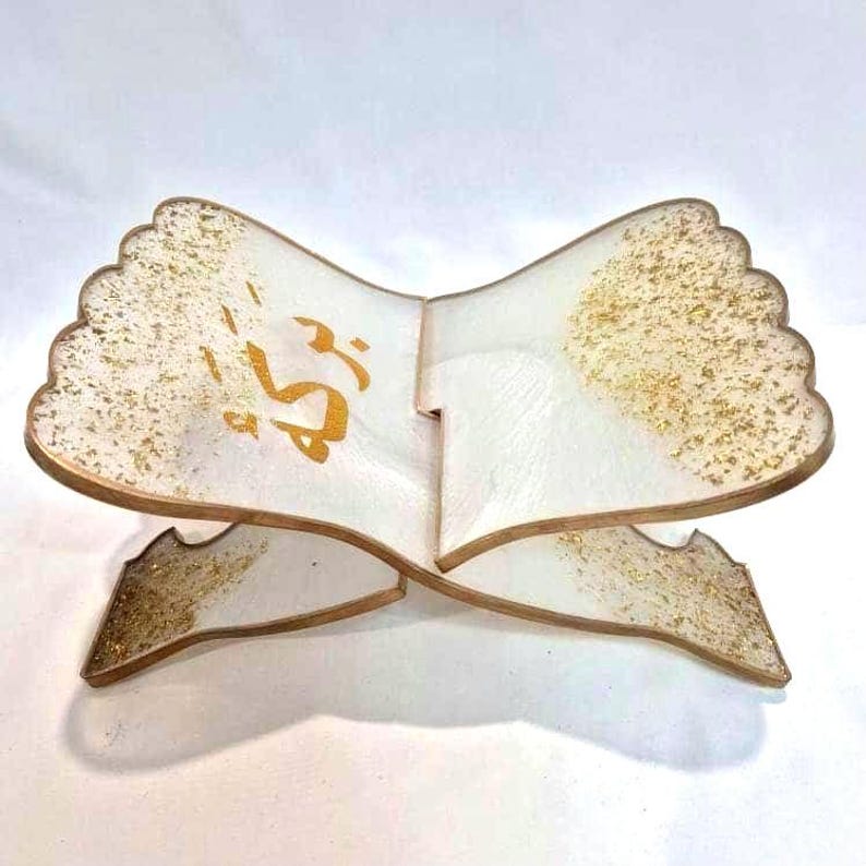 Handmade Resin Quran Stand: Personalized Islamic Decor Gift - Etsy UK