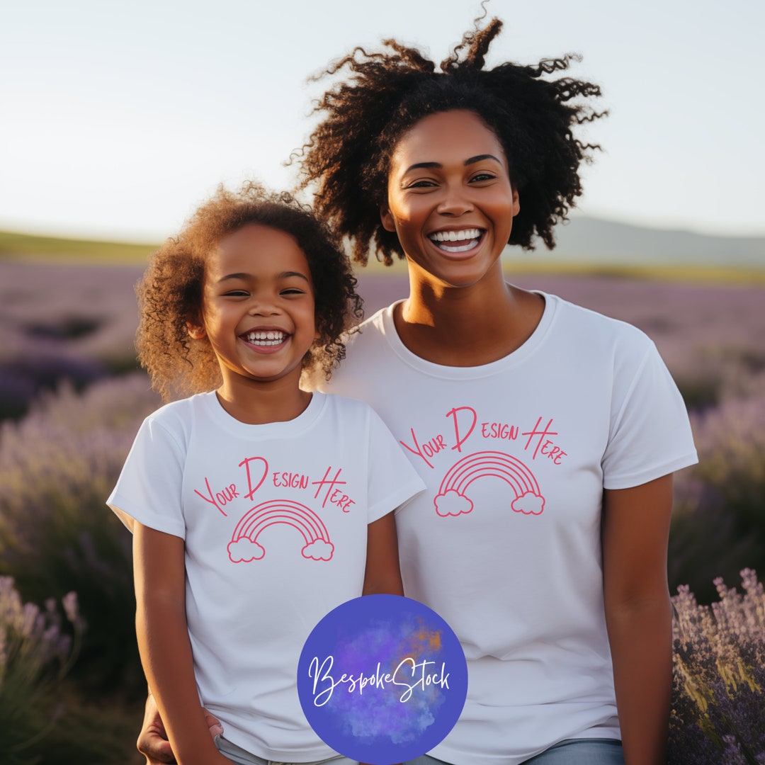Mommy and Me Mockup, Mom and Mini Mockup, 3001 Mockup Mom and Daughter ...