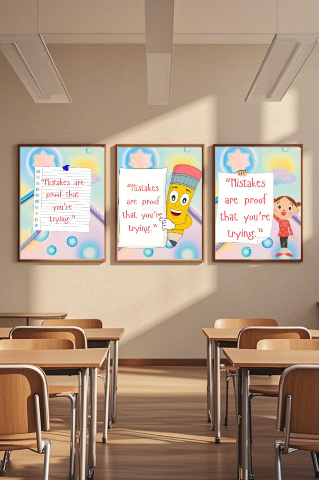 Motivational Poster for Students Mistakes Are Proof Youre Trying Growth ...
