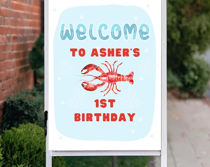 Pinch Me I'm One Birthday Welcome Sign, Ofishally One Birthday Theme ...