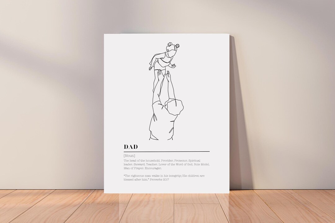 Christian Dad Definition, Man of God Wall Art, Godly Father, Man of ...