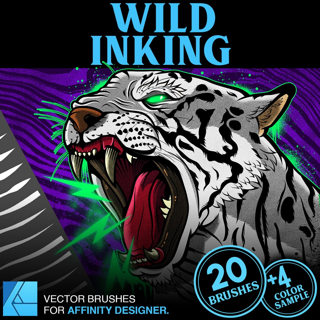 Affinity Brush Pack, Affinity Brushes, Affinity Outline Brushes, Affinity Designer Brush Packs ...