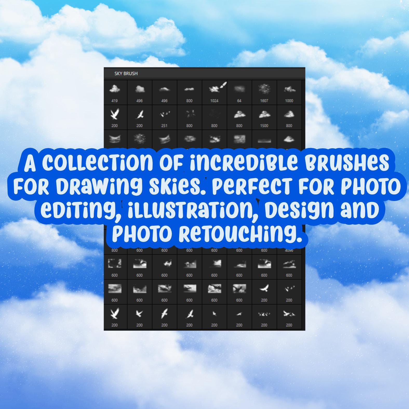 Cloud Brushes for Affinity | Realistic Sky Stamps (digital Download) - Etsy