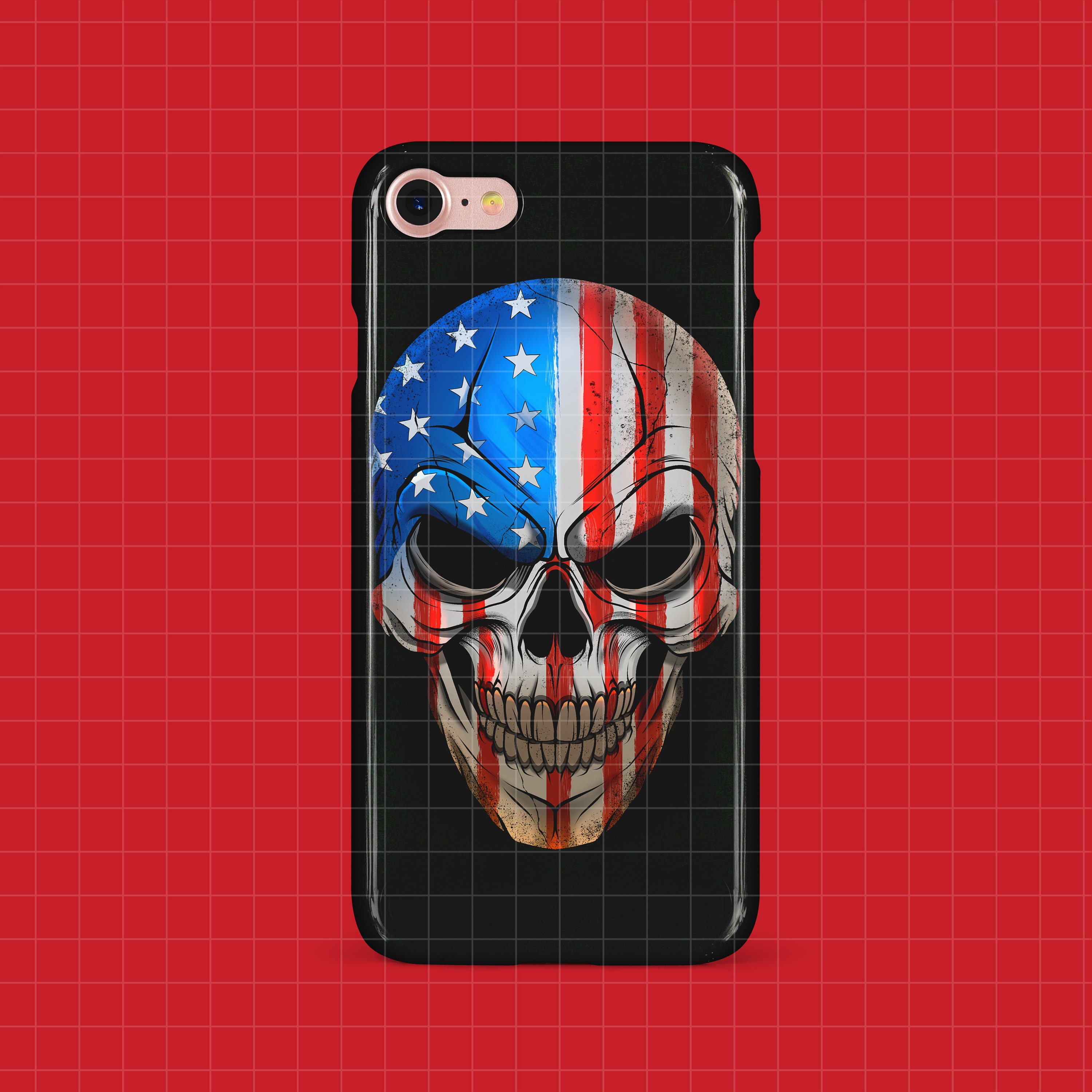 American Flag Skull Usa Skull Png Memorial Day Png for Long Sleeve Us ...