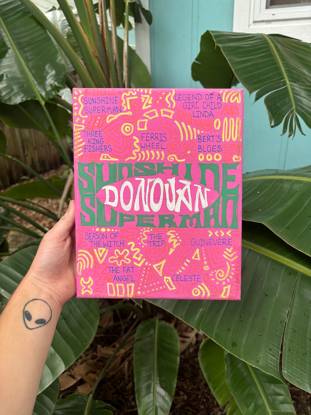 Donovan Sunshine Superman Album Cover Inspired Original Painting - Etsy