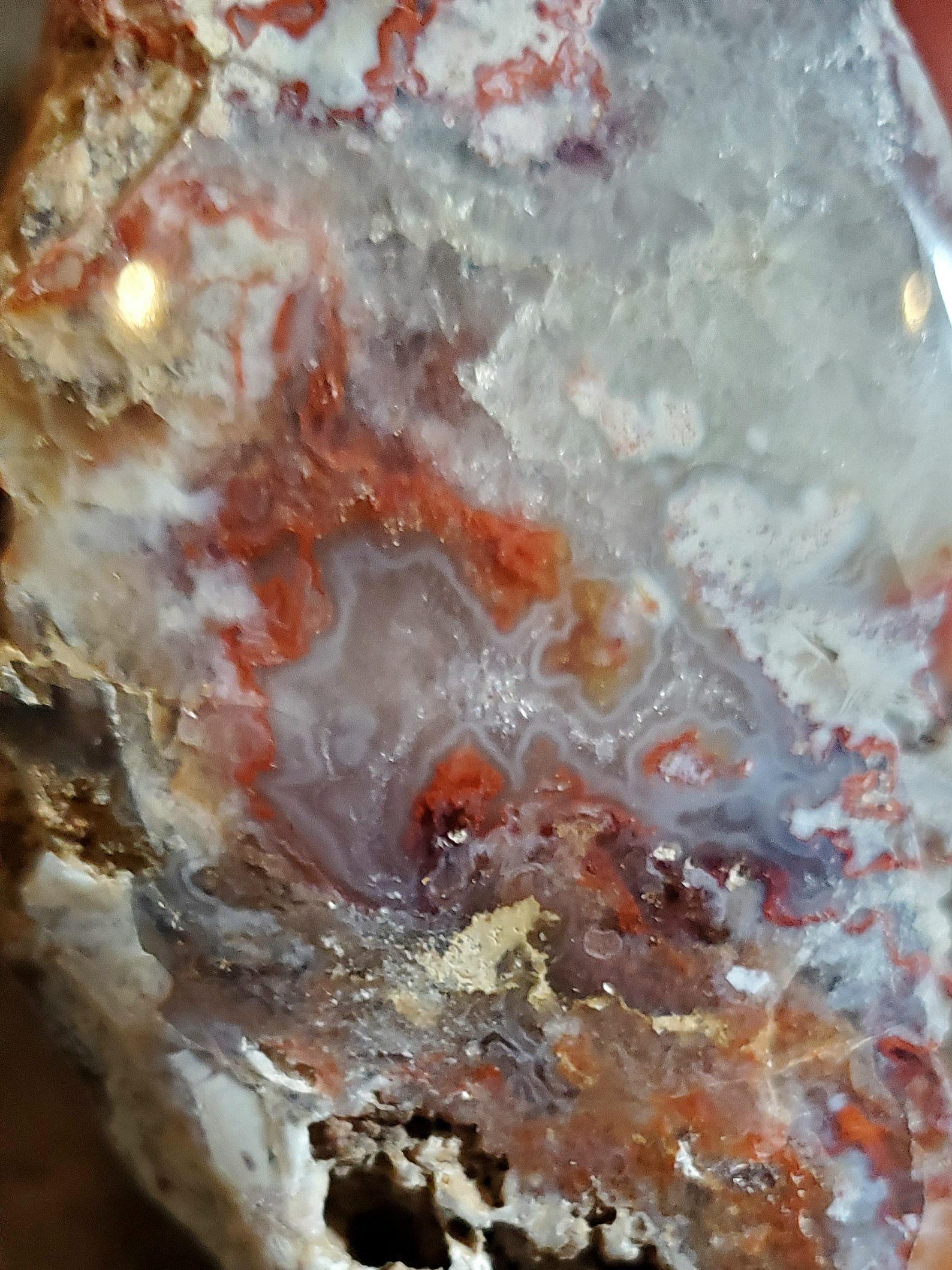 Rare Tennessee Paint Rock Agate Specimen: Polished Freeform Agate ...