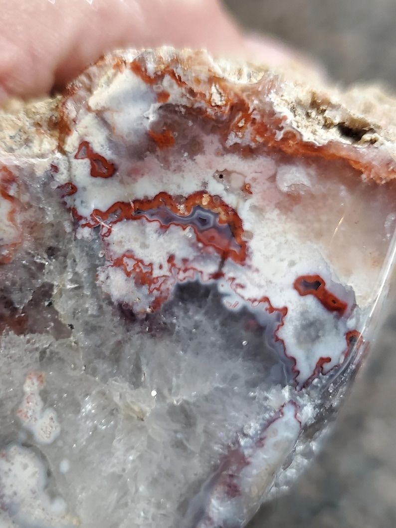 Rare Tennessee Paint Rock Agate Specimen: Polished Freeform Agate ...