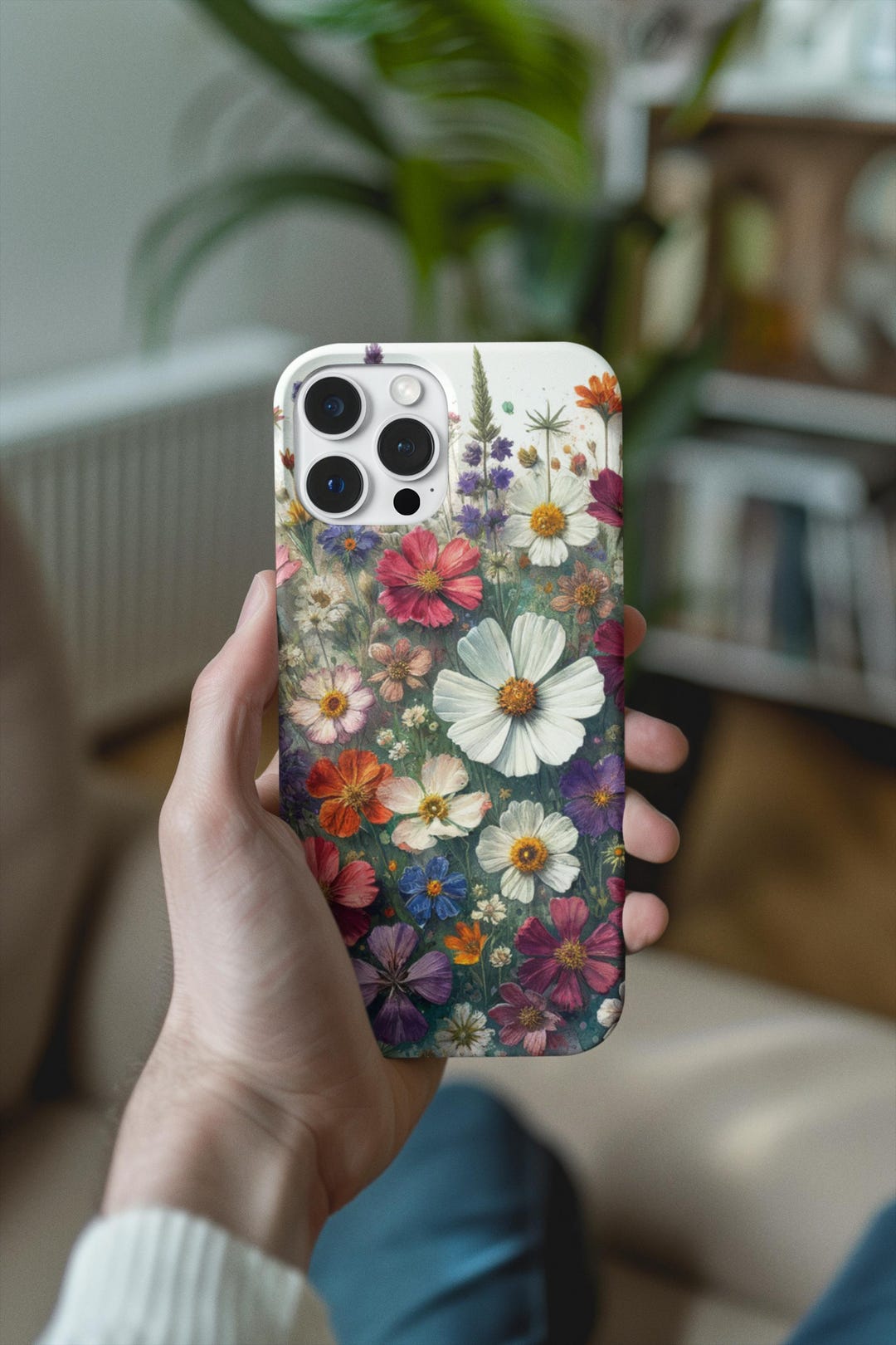 Floral Phone Case - Tough & Stylish Protective Cover, Flower Design ...