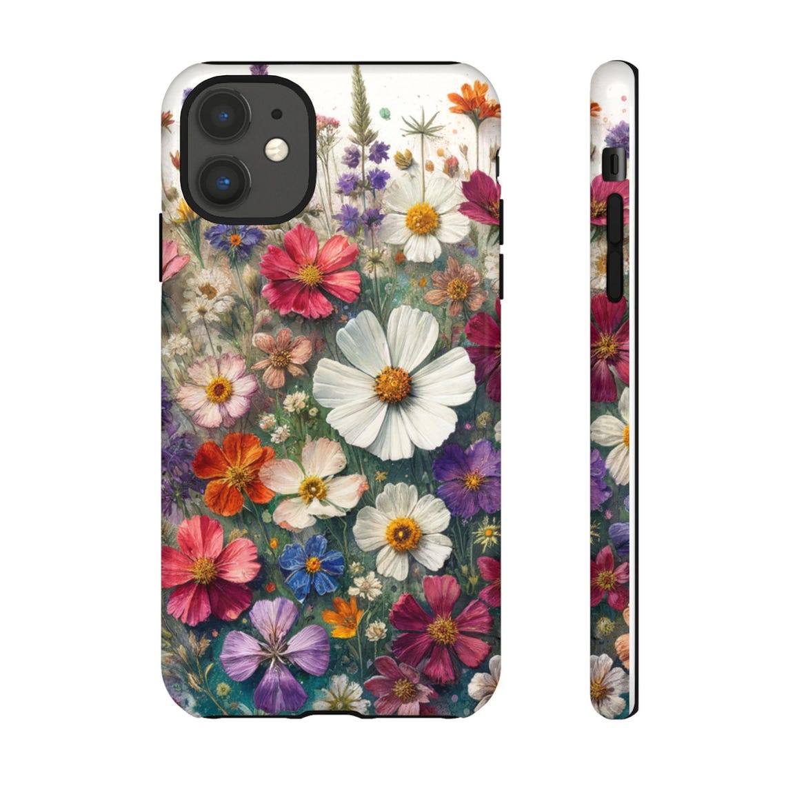 Floral Phone Case - Tough & Stylish Protective Cover, Flower Design ...