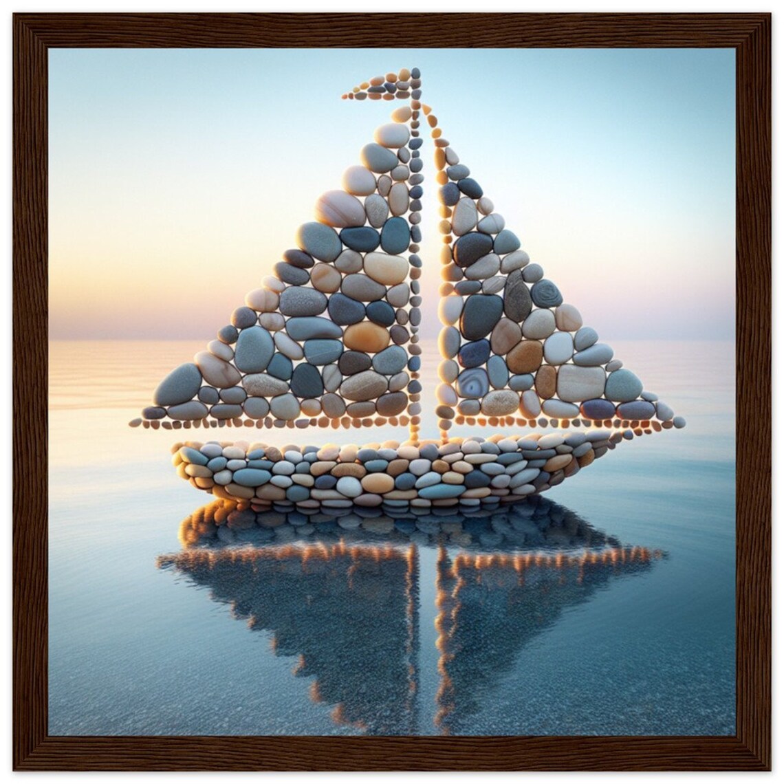 Wooden Framed Poster Sailboat Wall Art Boat Wall Decor Sailboat - Etsy