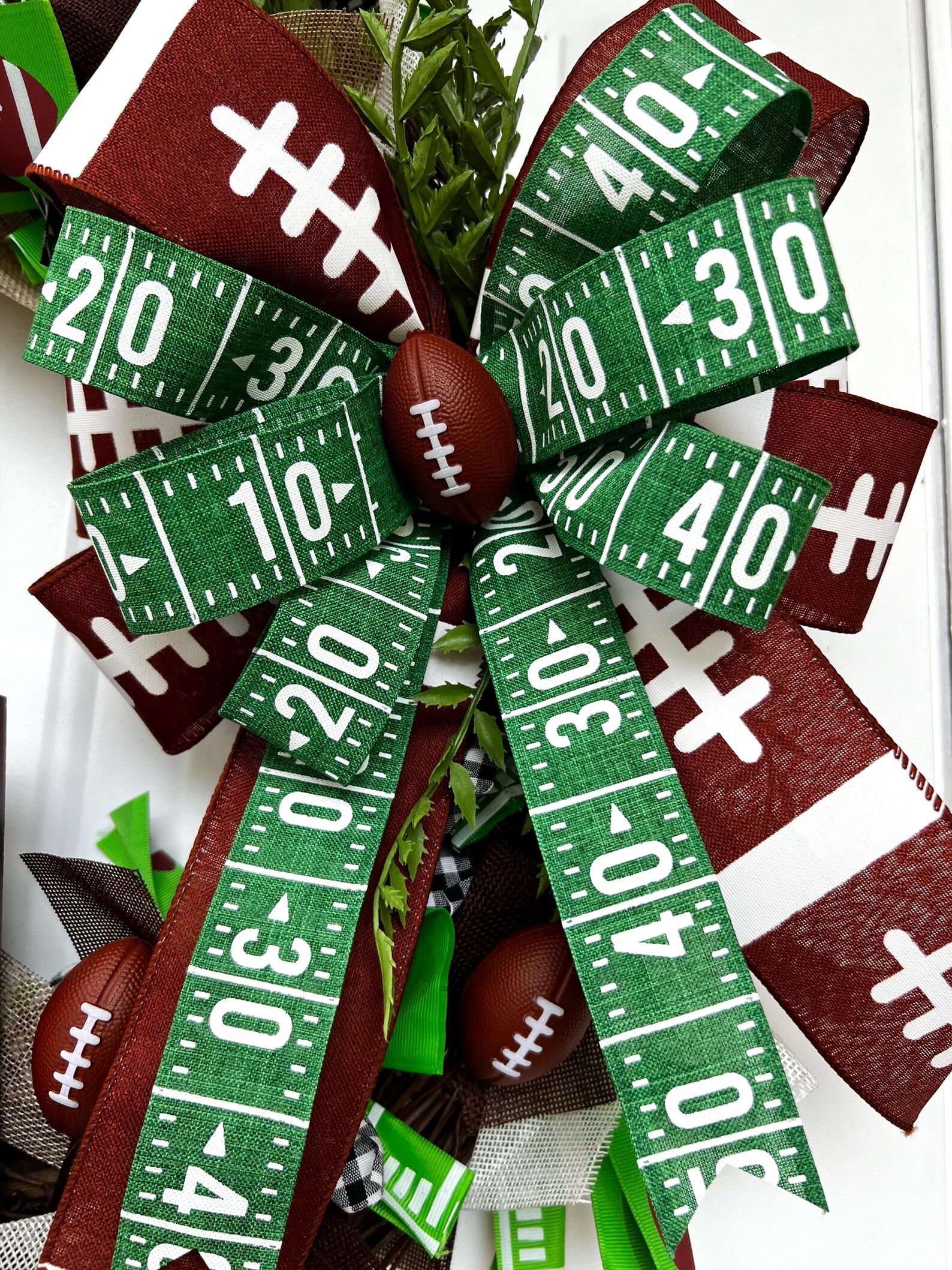Football Season Grapevine Wreath. Front Door Wreath, Game on Sign ...