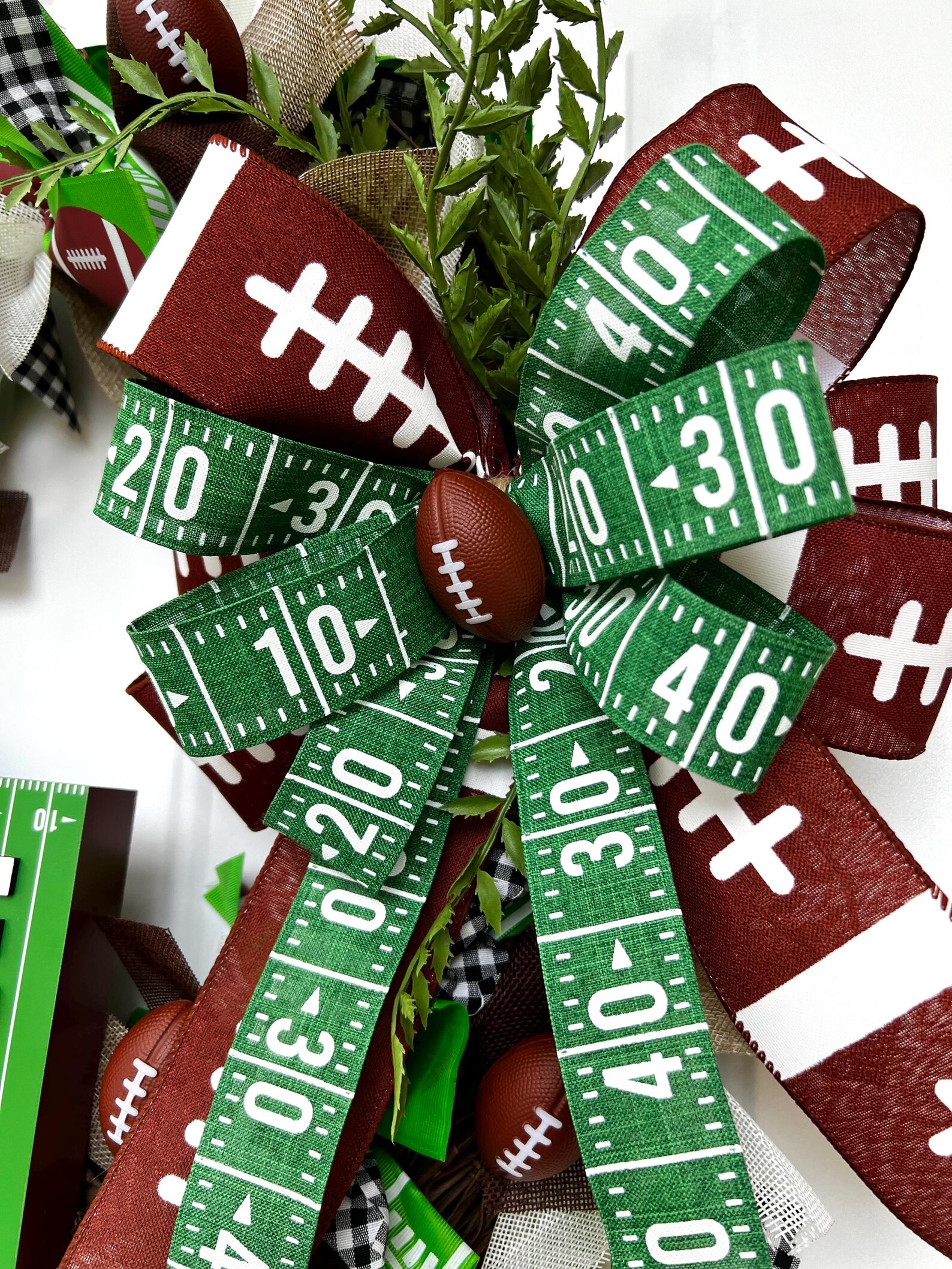 Football Season Grapevine Wreath. Front Door Wreath, Game on Sign ...