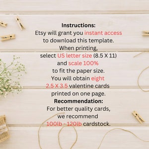 Instant Download Printable Valentine Cards for Kids, School Valentine ...