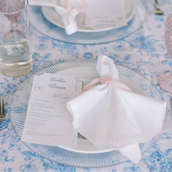 Handmade Paper Menus With Calligraphy - Etsy