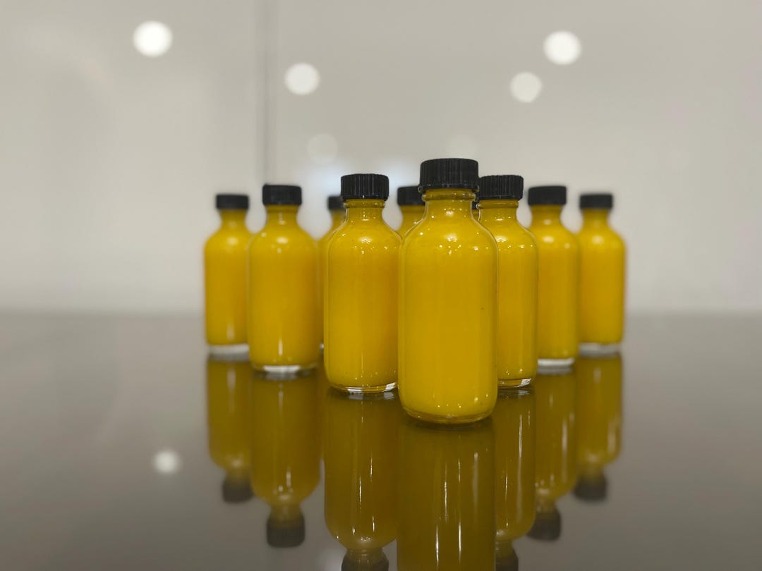 Cold Pressed Ginger & Tumeric Shots 2oz - 7 Total - Etsy