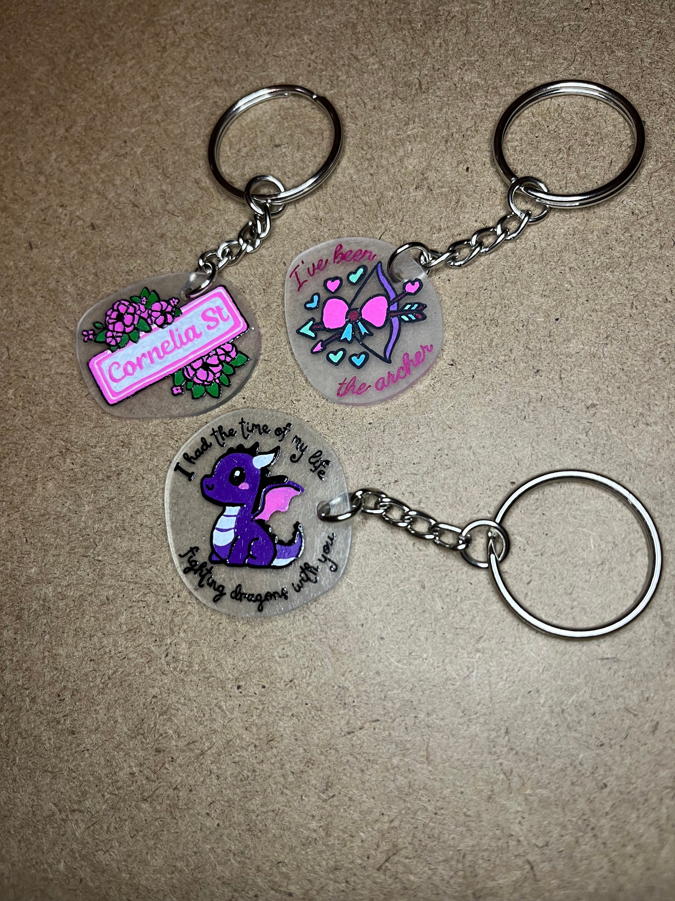 Custom Shrinky Dink Keychain - Etsy