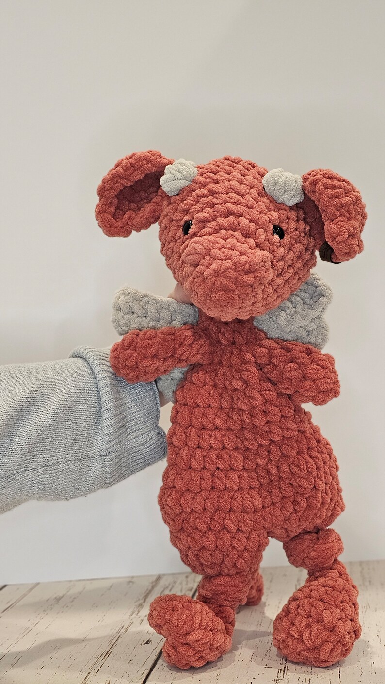 Dragon Crochet Knotted Snuggly Buddy Stuffed Animal - Custom Made to ...