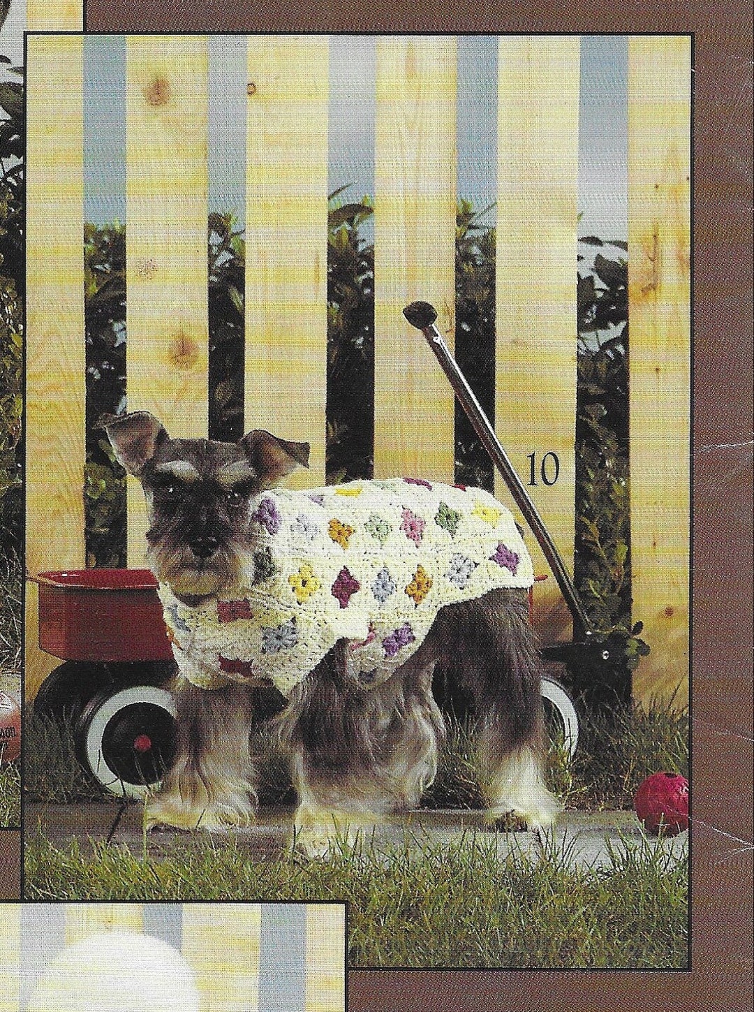 Dog Granny Square Sweater Crochet Pattern - Vintage Crochet Pattern ...