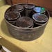 Antique Tin Round Spice Set - Etsy