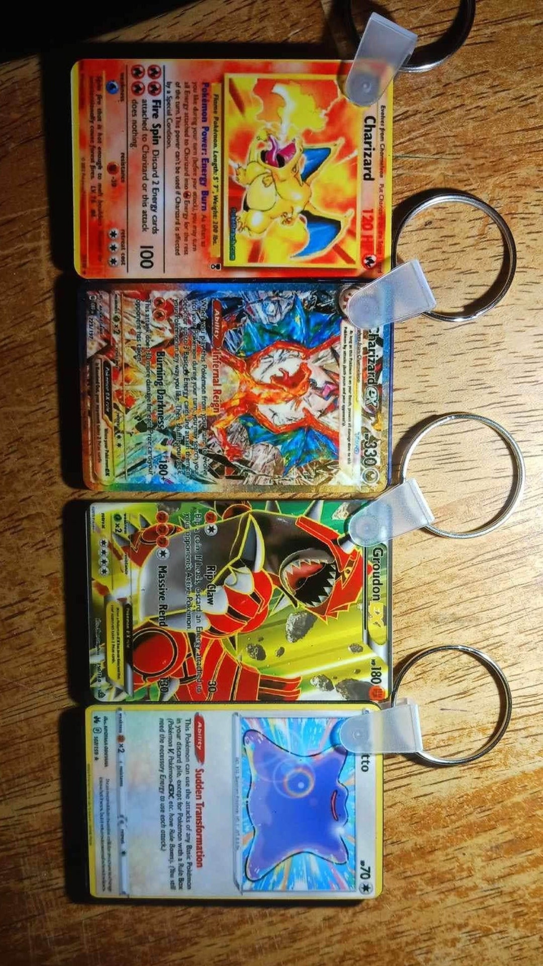 Pokemon Card Keychains - Etsy