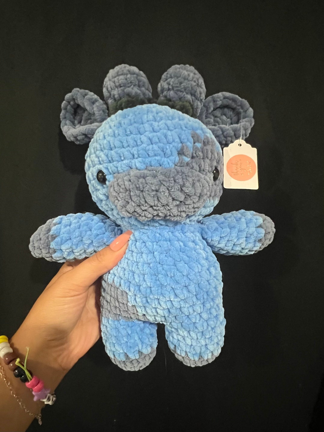 Crochet Blueberry Cow Plushie , Blueberry Cow Stuffie , Made to Order ...