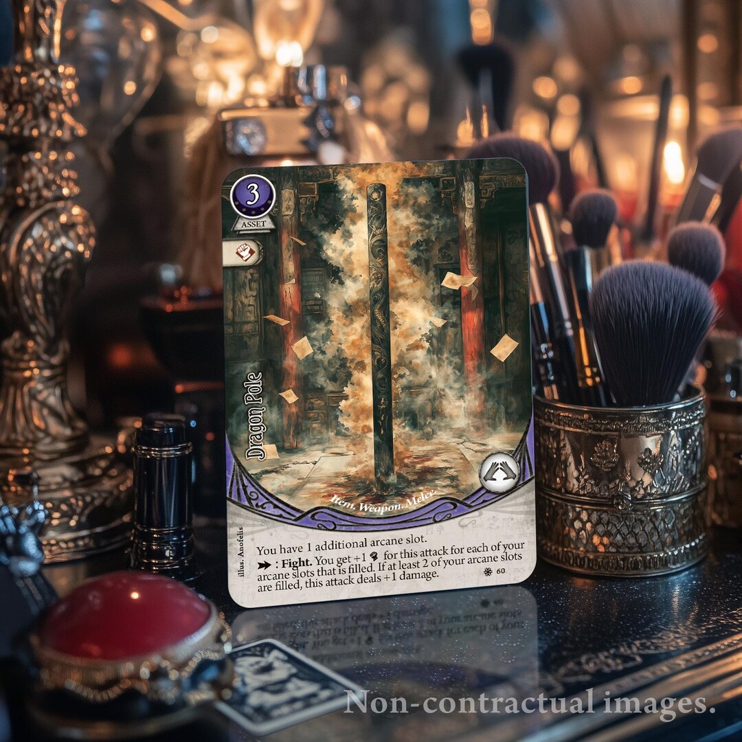 Dragon Pole (asset) - Compatible With Arkham Horror LCG - High Quality ...