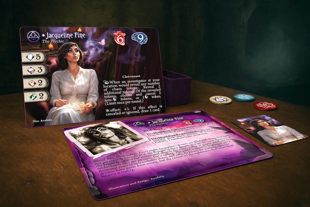 Jacqueline Fine (glitter Edge) - Compatible With Arkham Horror LCG ...