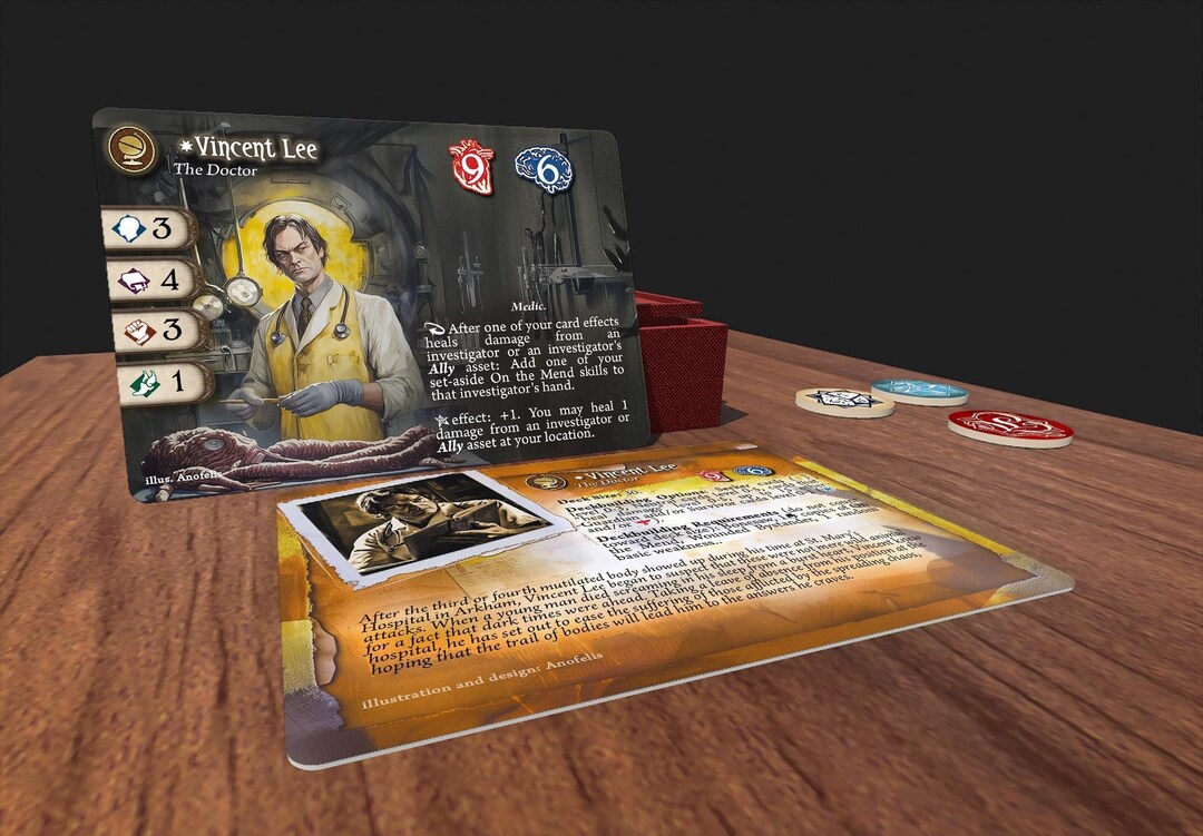 Vincent Lee (yellow Glitter Edge) - Compatible With Arkham Horror LCG ...