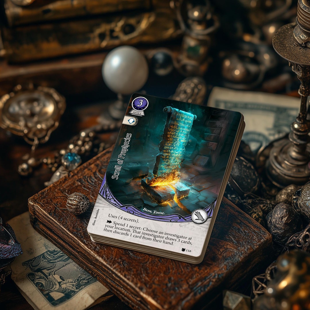 Scroll of Prophecies (asset) - Compatible With Arkham Horror LCG - High ...