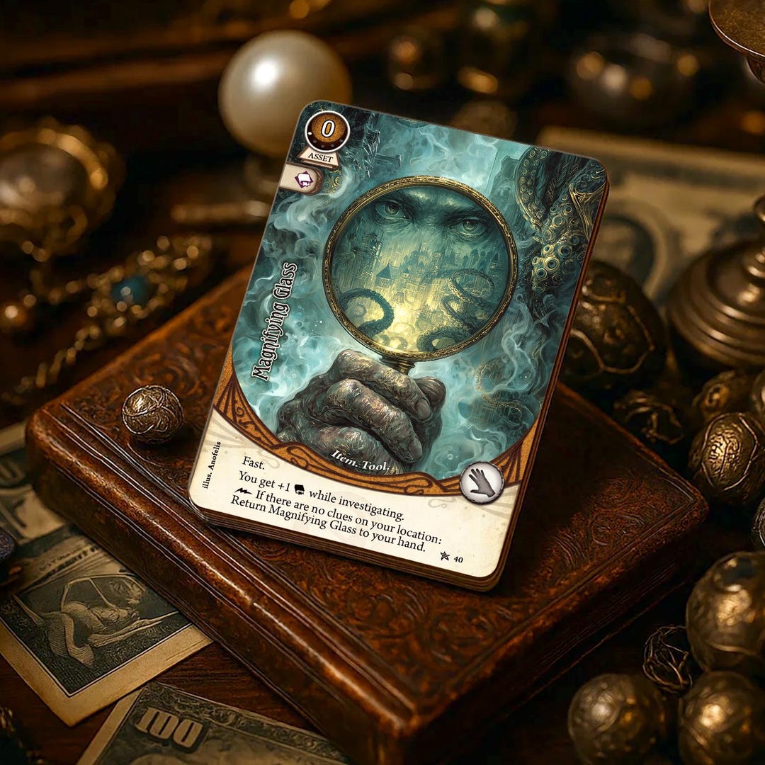 Magnifying Glass V2 (asset) - Compatible With Arkham Horror LCG - High ...