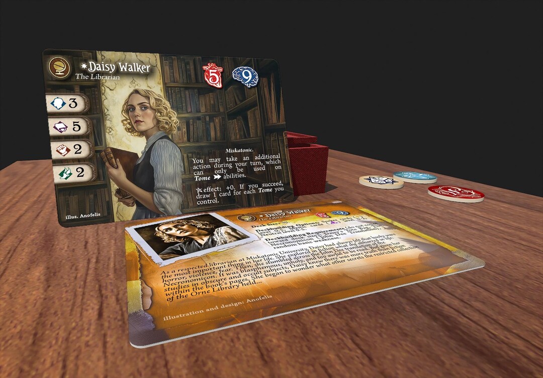 Daisy Walker (yellow Glitter Edge) - Compatible With Arkham Horror LCG ...