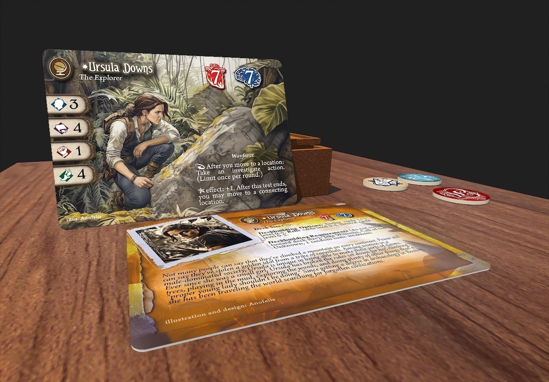 Ursula Downs (yellow Glitter Edge) - Compatible With Arkham Horror LCG ...