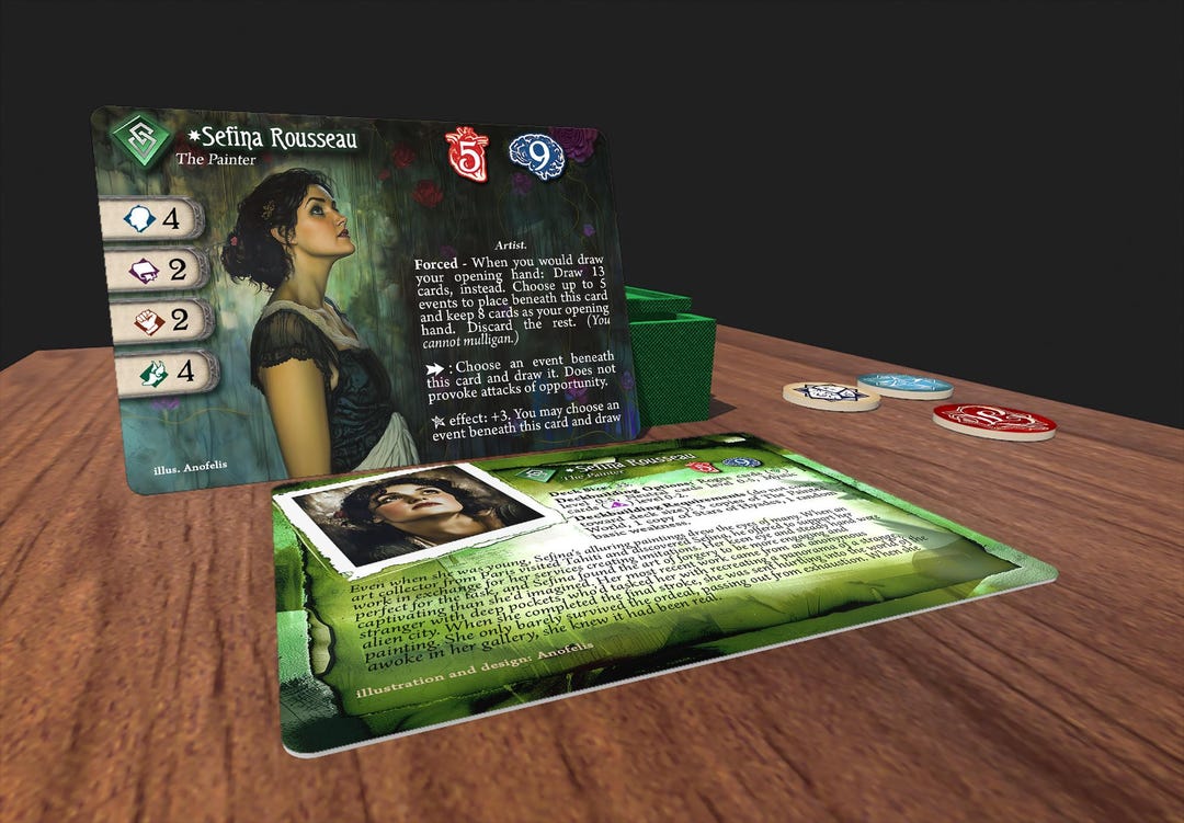 Sefina Rousseau (glitter Edge) - Compatible With Arkham Horror LCG ...