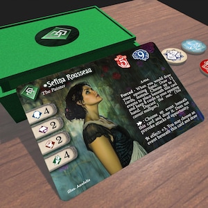 Sefina Rousseau (glitter Edge) - Compatible With Arkham Horror LCG ...