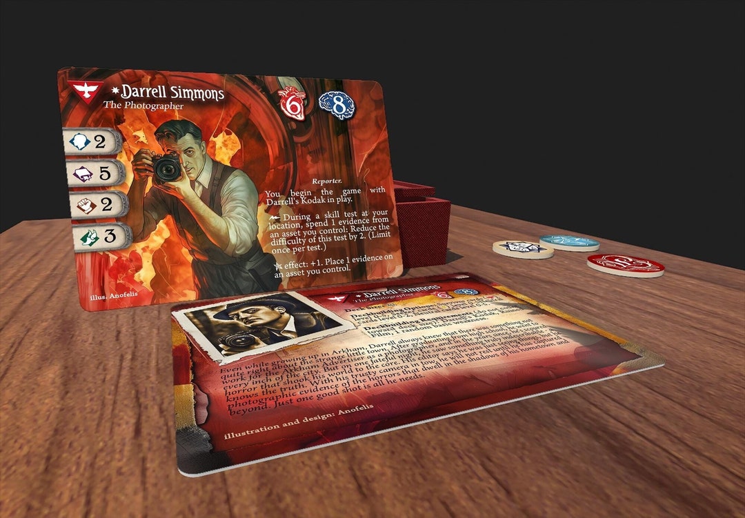 Darrell Simmons (glitter Edge) - Compatible With Arkham Horror LCG ...