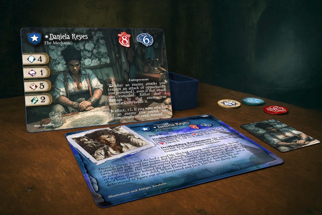 Daniela Reyes - Gilded Edges Proxy - Compatible With Arkham Horror LCG ...