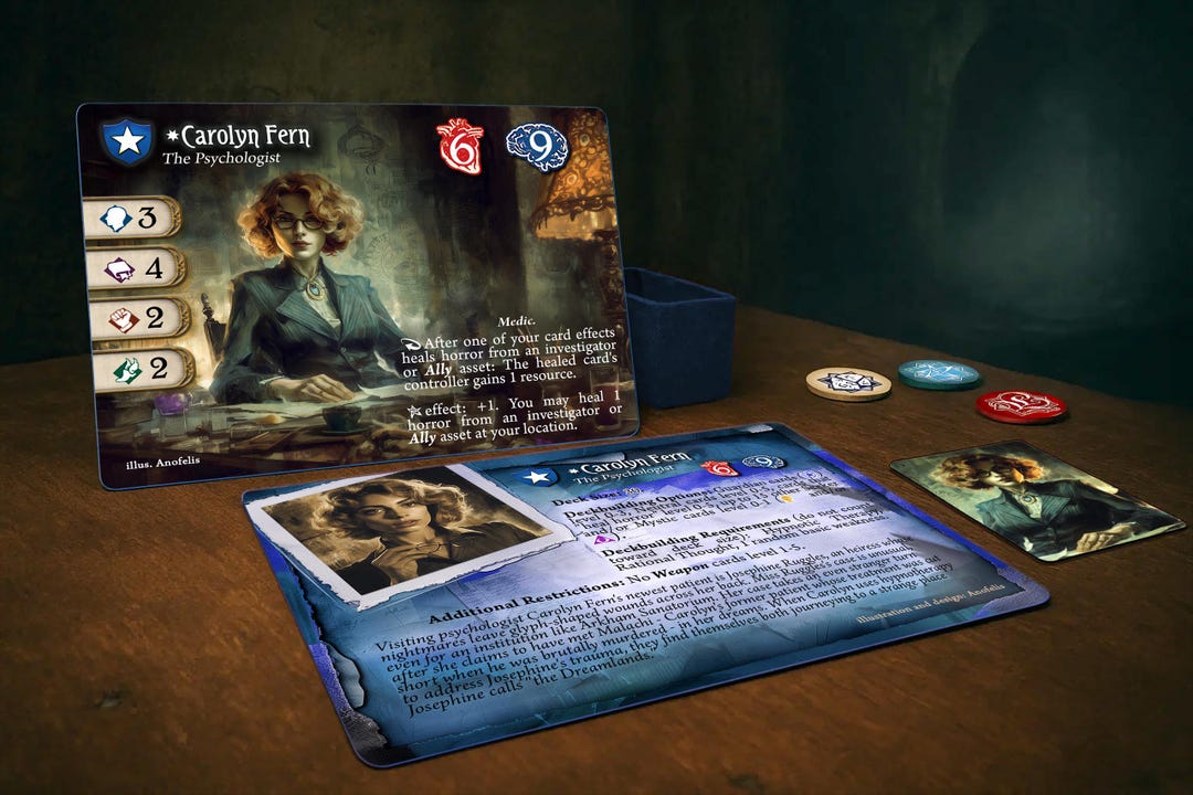 Carolyn Fern - Gilded Edges Proxy - Compatible With Arkham Horror LCG ...