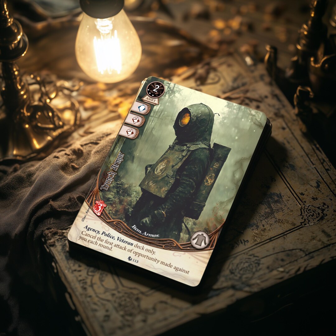 Trench Armor 3XP (asset) - Compatible With Arkham Horror LCG - High ...