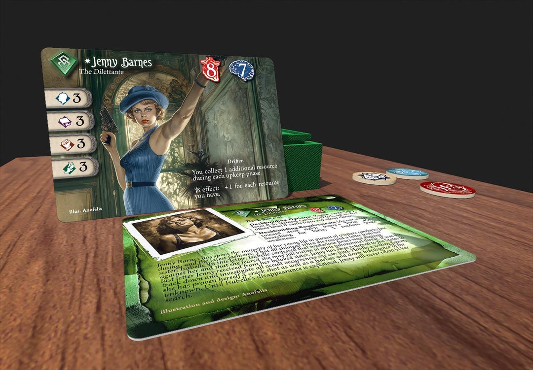 Jenny Barnes (glitter Edge) - Compatible With Arkham Horror LCG ...