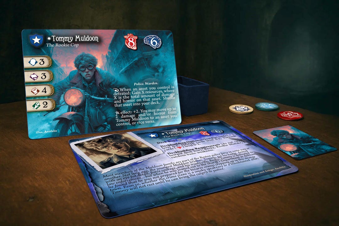 Tommy Muldoon - Gilded Edges Proxy - Compatible With Arkham Horror LCG ...
