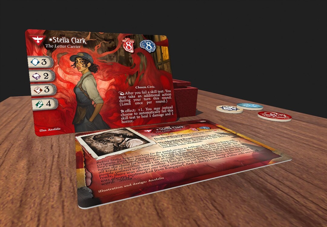 Stella Clark (glitter Edge) - Compatible With Arkham Horror LCG ...