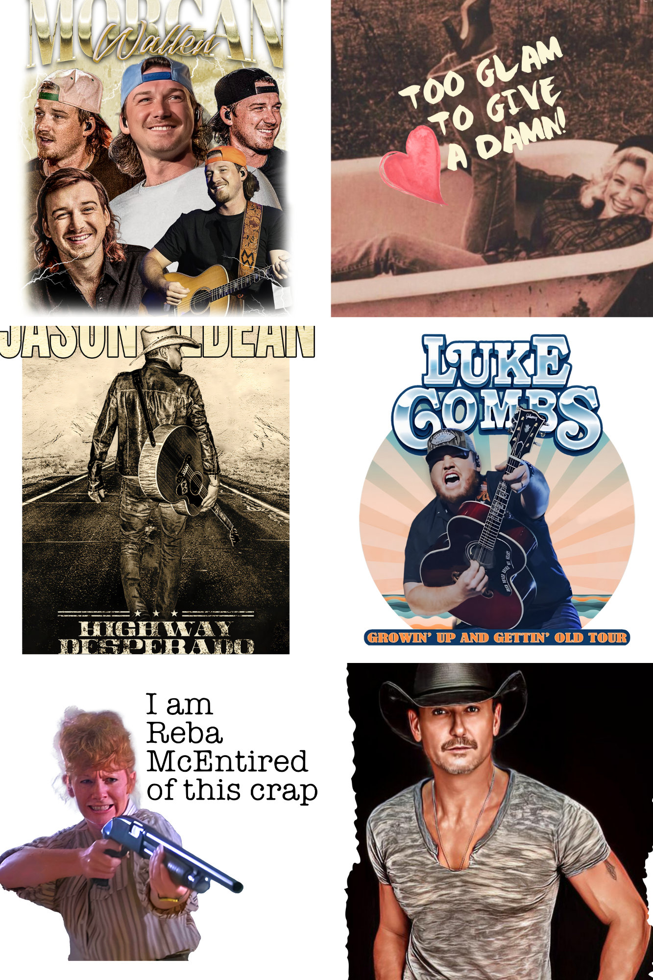 Country Music Icons Past and Present High Quality PNG - Etsy