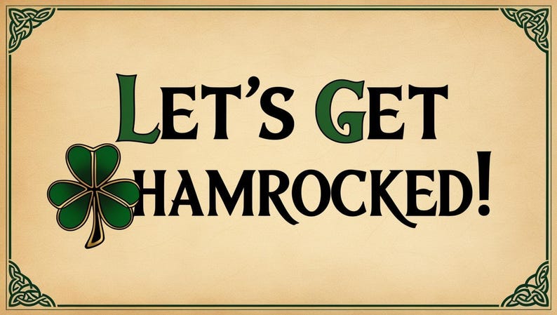 Lucky St. Patrick's Day Digital Prints | Let's Get Shamrocked | Irish ...