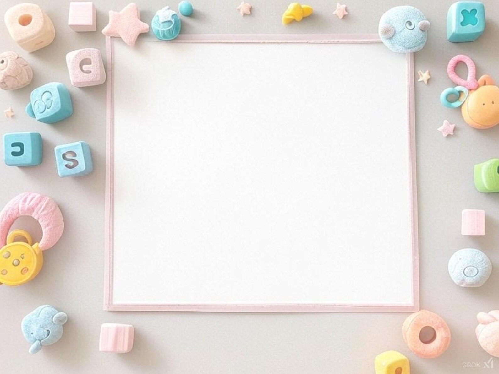 5 Digital Cards With Gender Neutral Frames and Fully Customizable Text ...