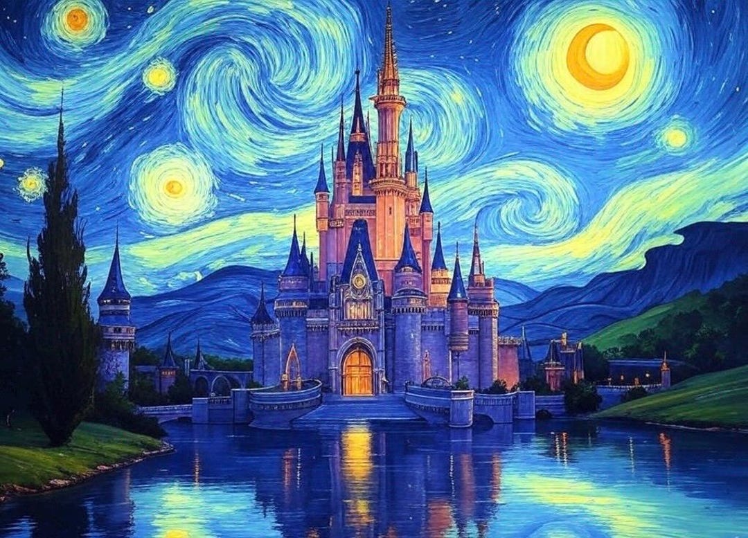 Starry Fairy Nights: Disney Castle Dreamscape - Etsy