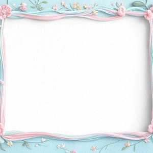 5 Digital Cards With Gender Neutral Frames and Fully Customizable Text ...