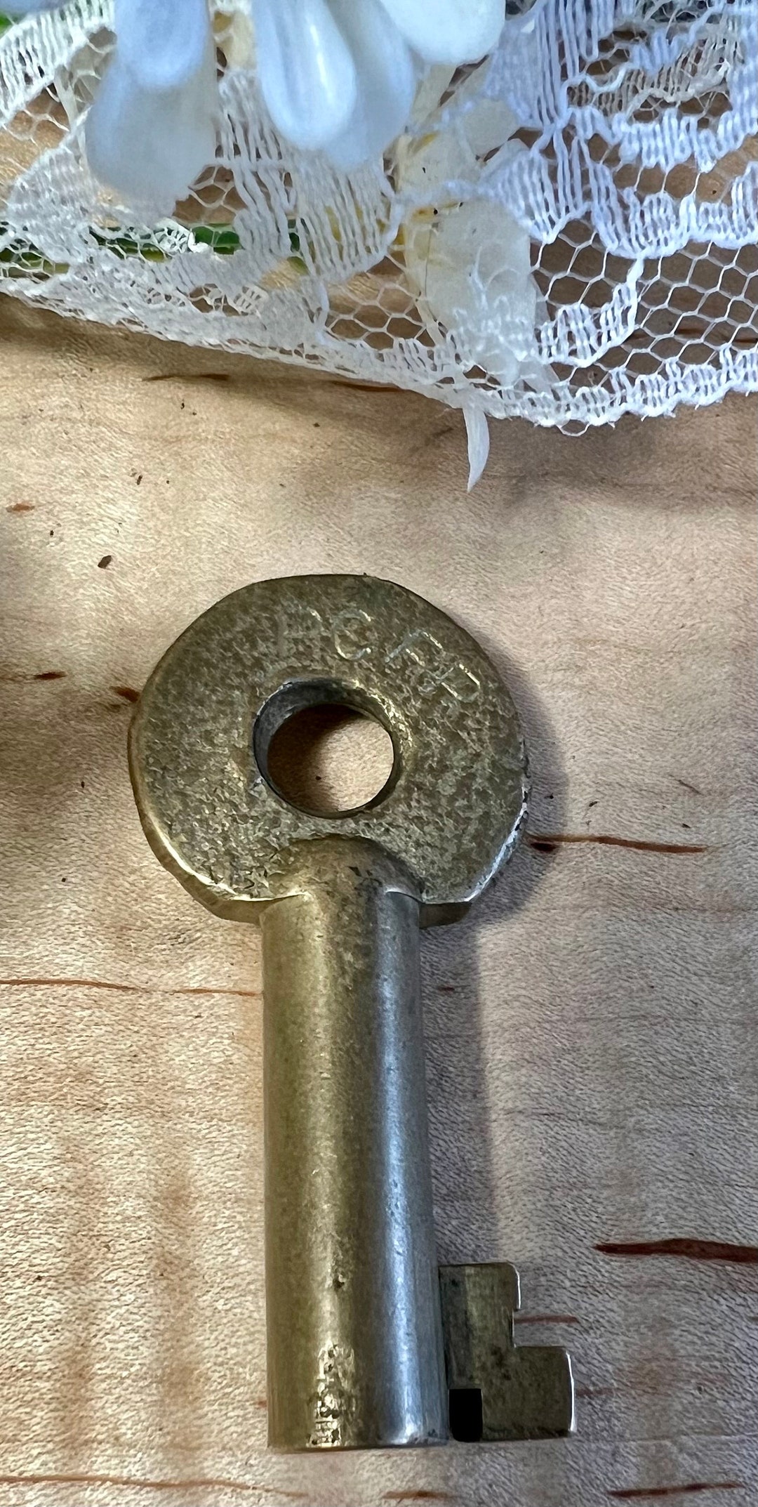 Antique Original Penn Central PCRR Adlake Brass Barrel Railroad Lock ...