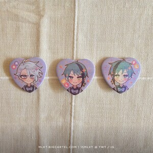 TWST | Birthday Jacket Heart Button Pins - Etsy