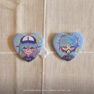 TWST | Birthday Jacket Heart Button Pins - Etsy